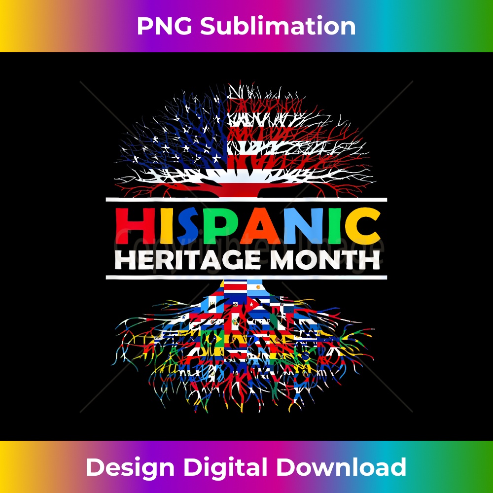 Hispanic Heritage Month Tree Roots Latino Countries Flags - | Inspire ...