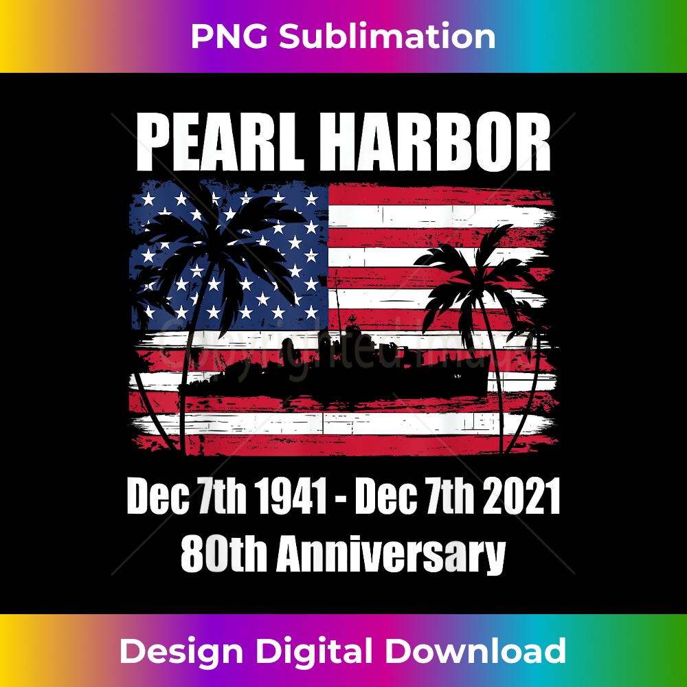 Vintage Pearl Harbor 80th Anniversary Flag - Bohemian Sublim | Inspire ...