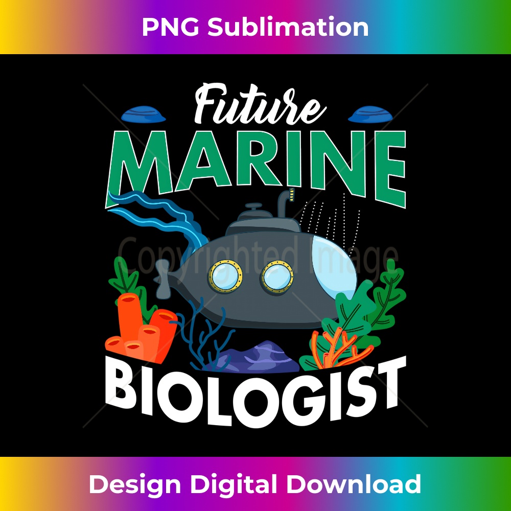 Future Marine Biologist Kids Ocean Biology Submarine Long Sl | Inspire ...