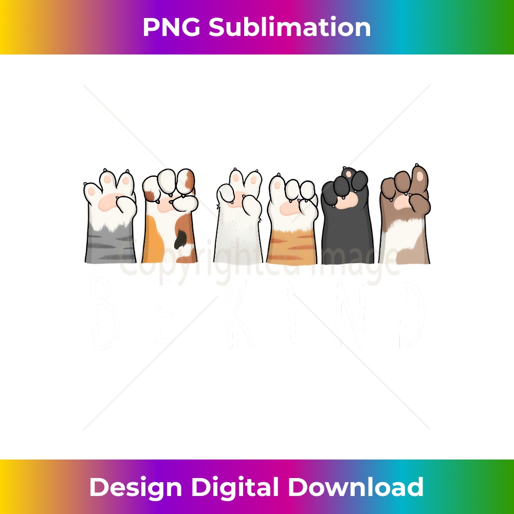 Be Kind ASL Sign Language Kindness Cat Paws Finger Signs Lon | Inspire ...