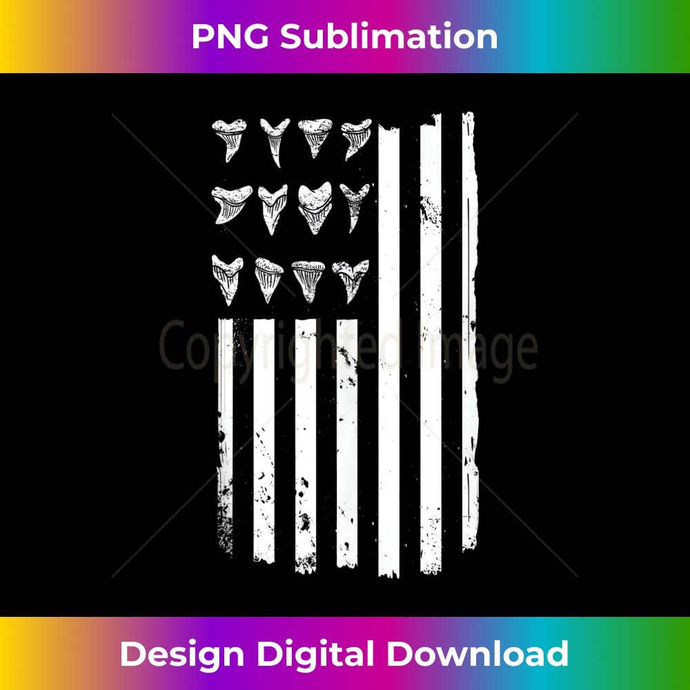 Shark Tooth Hunting American Flag Design for Fossil Hunter T | Inspire ...