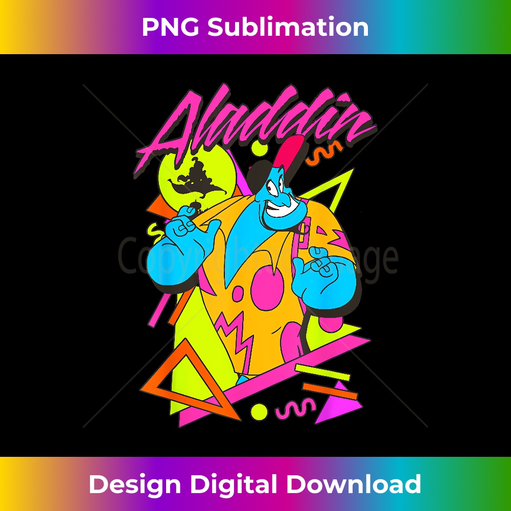 Disney Aladdin Genie In A Retro Abstract Graphic Tee - Bohem | Inspire ...