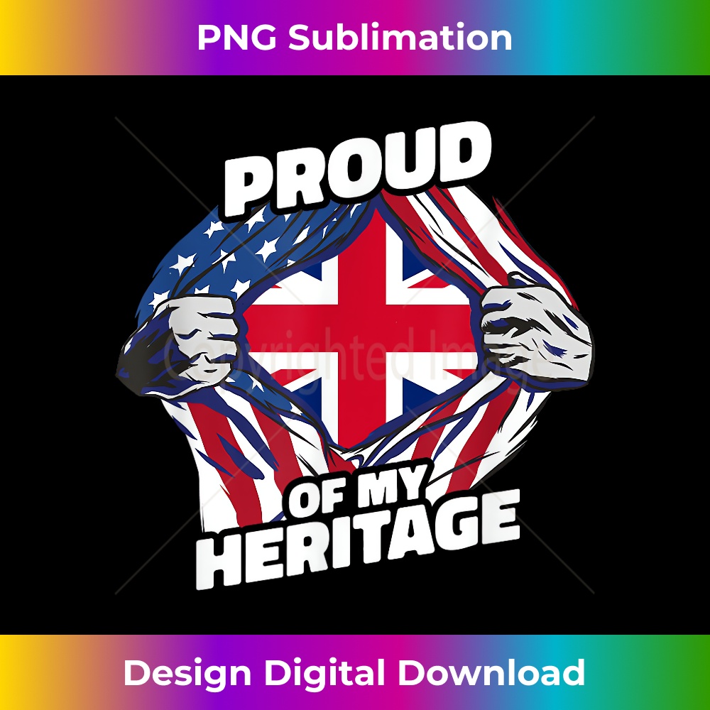 Proud of My Heritage - Patriotic British American Flag - Cla | Inspire ...