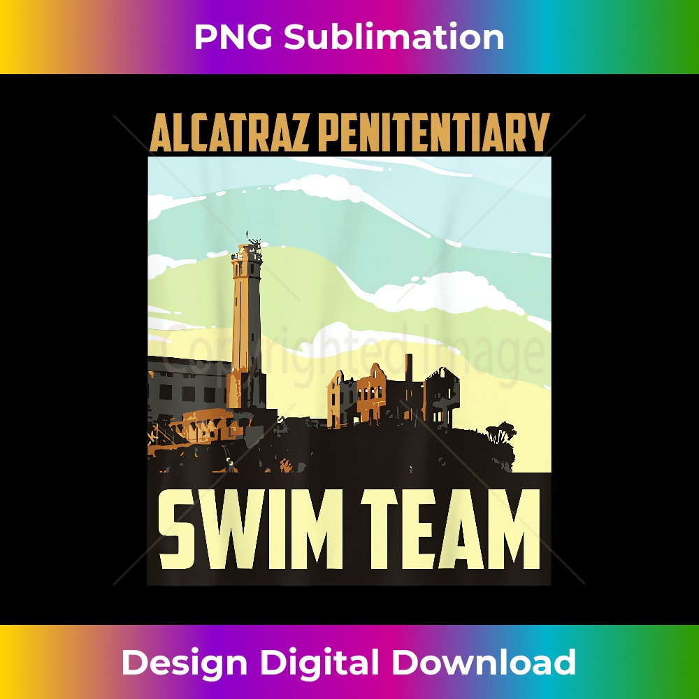 Cute Fancy Alcatraz Penitentiary Swim Team Gift - Futuristic | Inspire ...