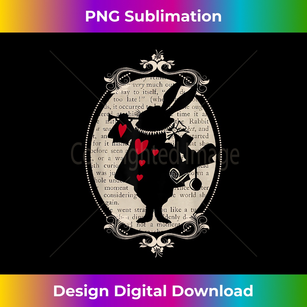 Alice In Wonderland White Rabbit Vintage Book T Design - Tim | Inspire ...