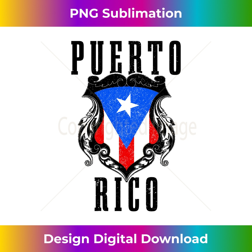 Puerto Rico Vintage Puerto Rican Flag Pride Puerto Rico Long | Inspire ...