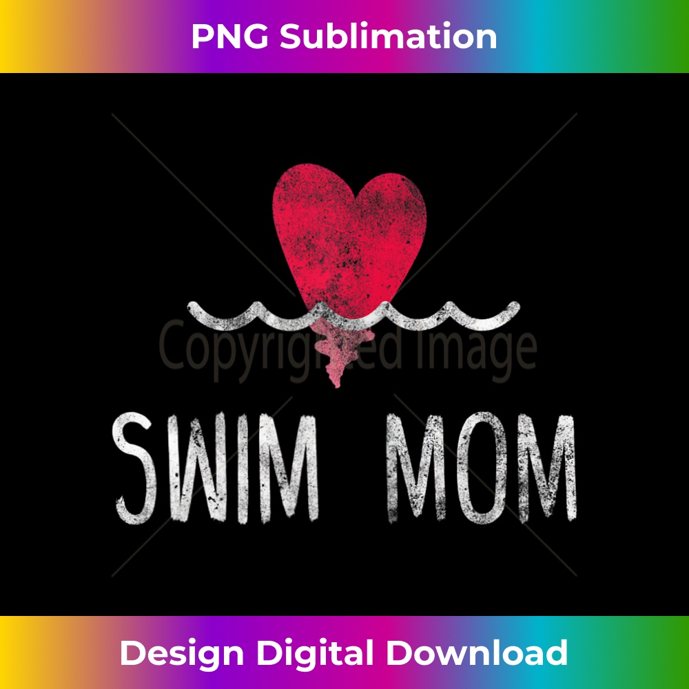 Womens Vintage Swim Mom - Swimming Family Swimmer - Vibrant | Inspire ...