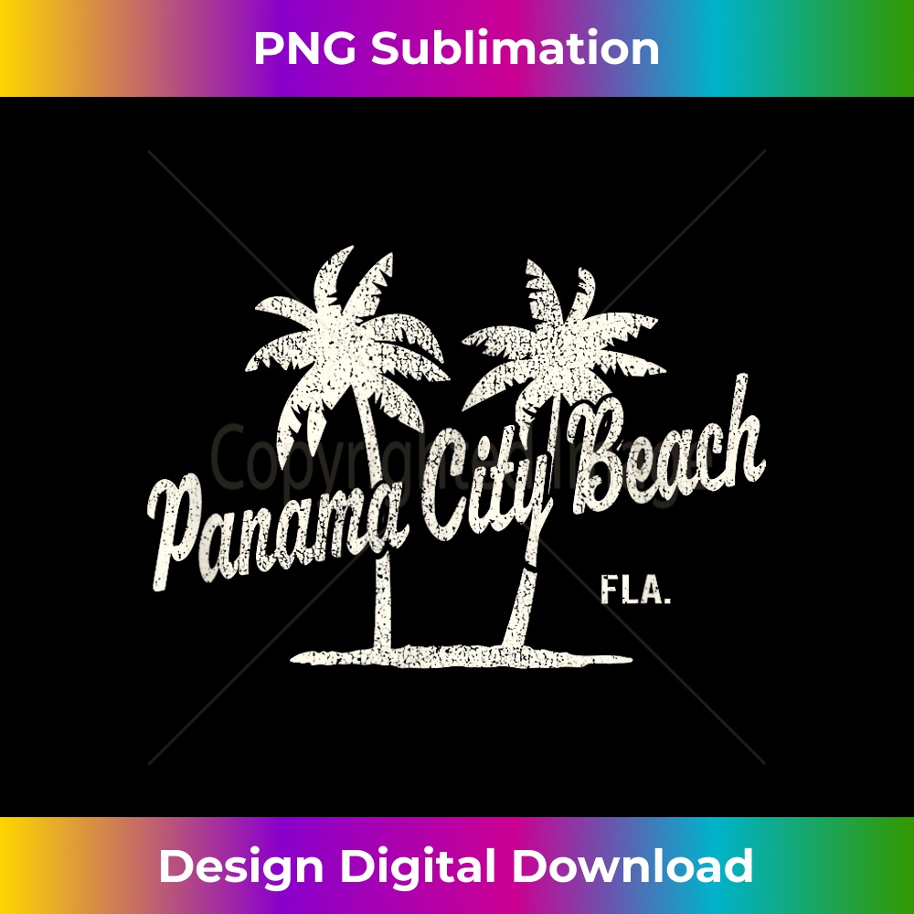 Panama City Beach Florida Vintage 70s Palm Trees Graphic - C | Inspire ...