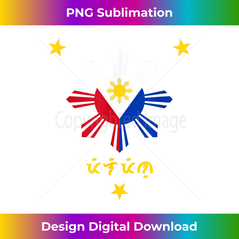 Philippines Flag Sun And Stars Filipino Baybayin Pinoy Pride | Inspire ...