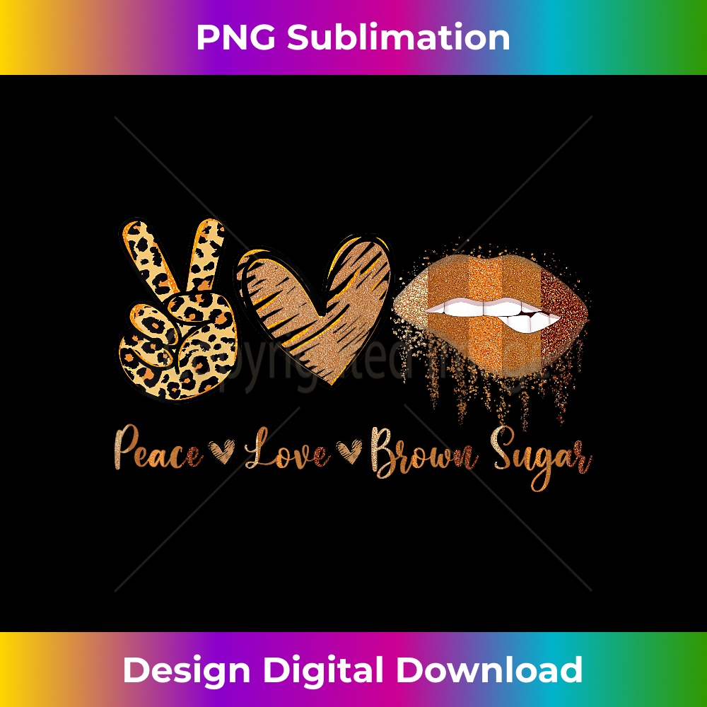 Peace Love Brown Sugar Leopard Hand Heart And Lips - Sleek S | Inspire ...