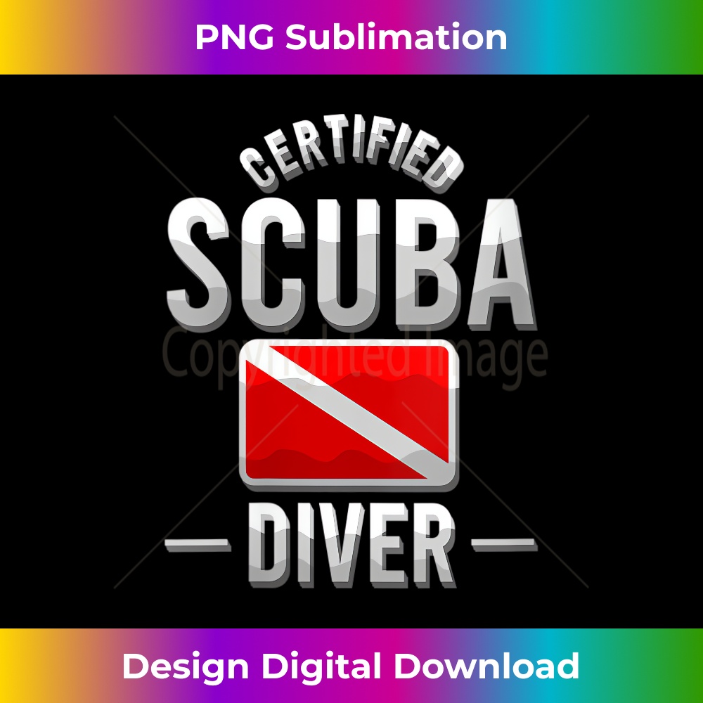 Womens Certified Scuba Diver Flag Vintage Dive Logo Diver Gi | Inspire Uplift