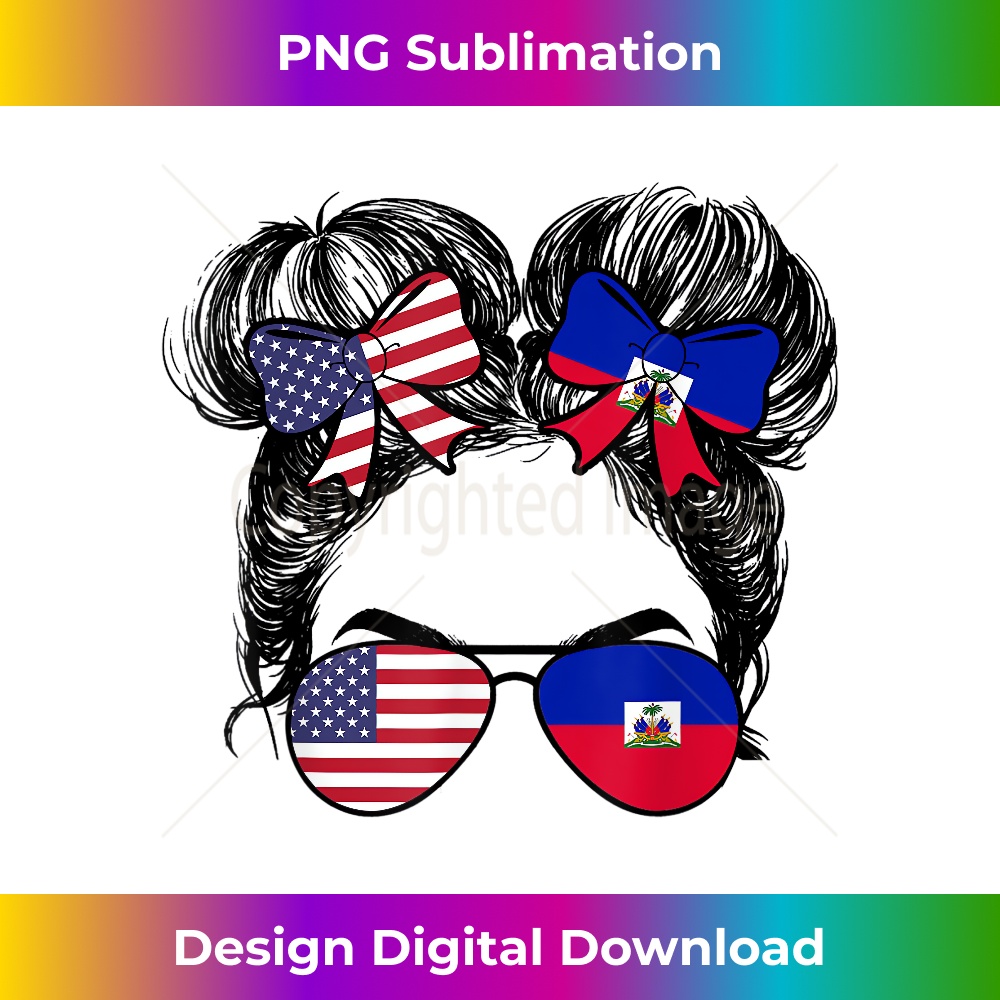 Half American Half Haitian Girl USA Haiti Flag Patriot - Con | Inspire ...