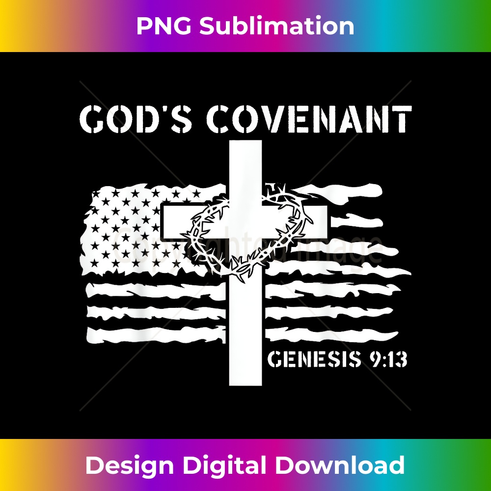 Gods Covenant Rainbow Genesis 9 13 Jesus Cross Bible Verse - | Inspire ...