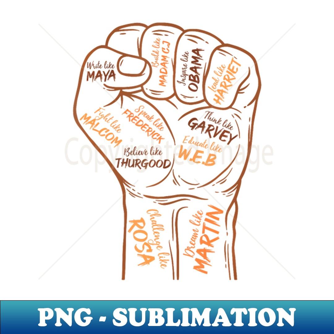 Power Fist Hand Inspiring Black Leaders Black History Month | Inspire ...