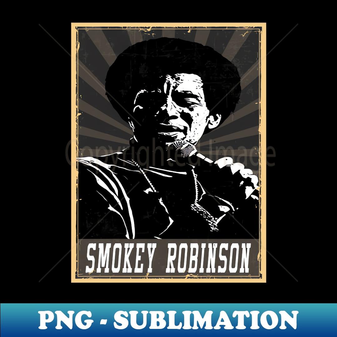 80s Style Smokey Robinson - Vintage Sublimation PNG Download | Inspire ...