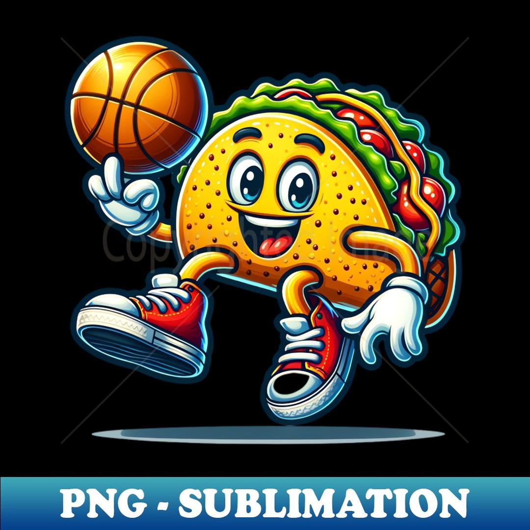 Cinco De Mayo Taco Playing Basketball - Signature Sublimatio | Inspire ...