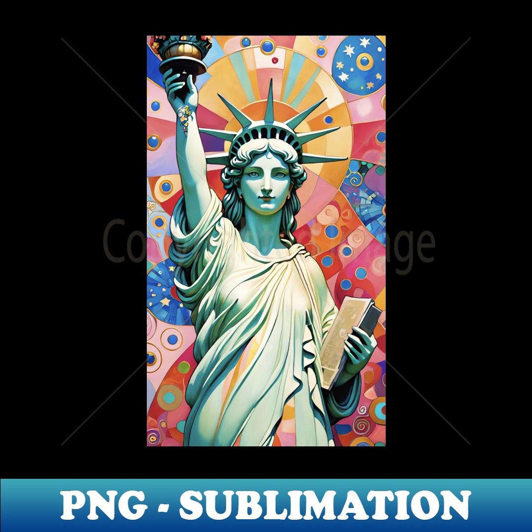 Gustav Klimt's Liberty Illuminated Inspired Statue of Libert | Inspire ...