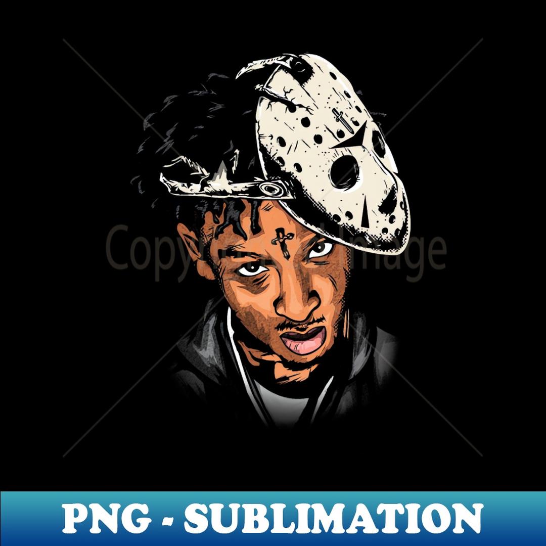 21 Savage Mask - Instant PNG Sublimation Download | Inspire Uplift