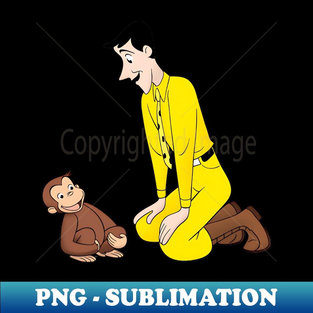 Curious George Man In The Yellow Hat - Vintage Sublimation P | Inspire ...