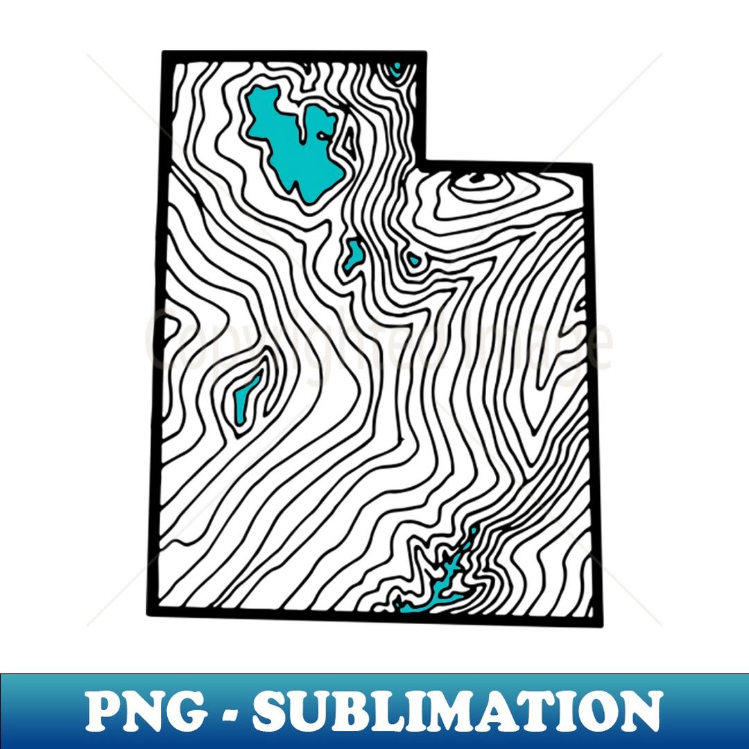 Topographic State of Utah - Signature Sublimation PNG File | Inspire Uplift