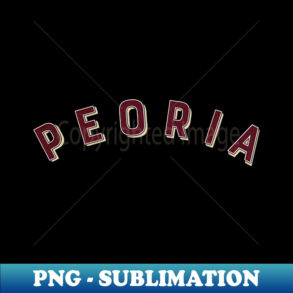 Peoria Arizona Vintage Arch Letters - PNG Transparent Sublim | Inspire ...
