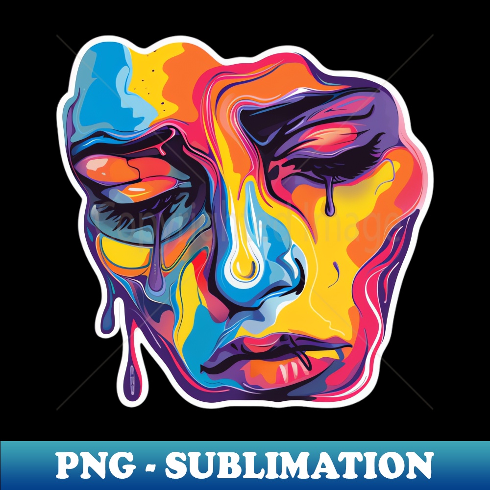 Abstract Sad Emotion Face - PNG Sublimation Digital Download | Inspire ...