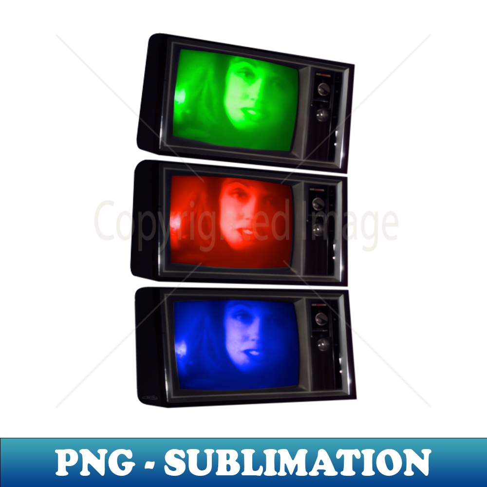 90's CRT Television Collage - Sublimation-Ready PNG File | Inspire Uplift