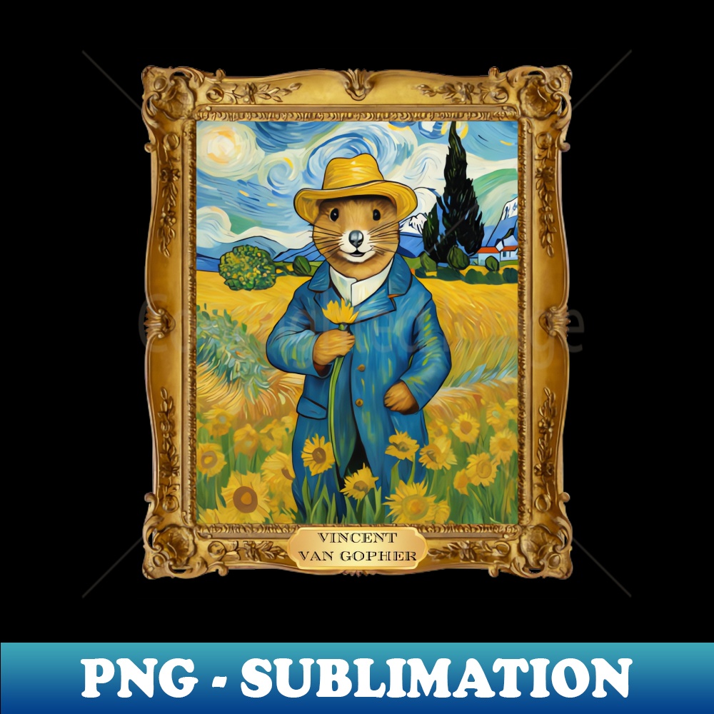 Vincent Van Gopher 1 - PNG Transparent Digital Download File | Inspire ...