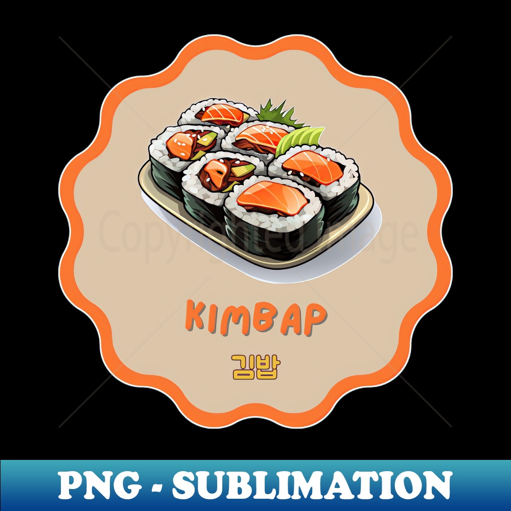 Kimbap Korean cuisine Traditional Food - Retro PNG Sublimati | Inspire Uplift