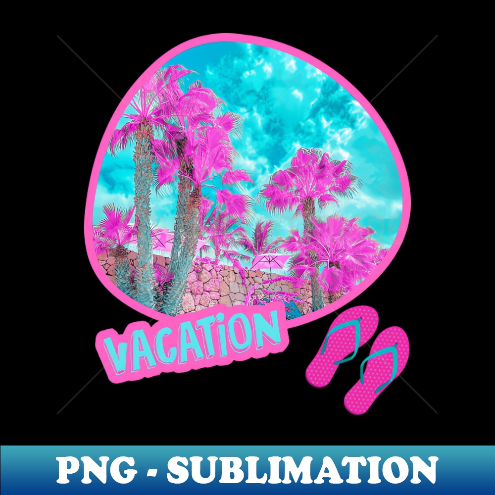 Vacation mode with palm trees, flip flops and sun - Special | Inspire ...
