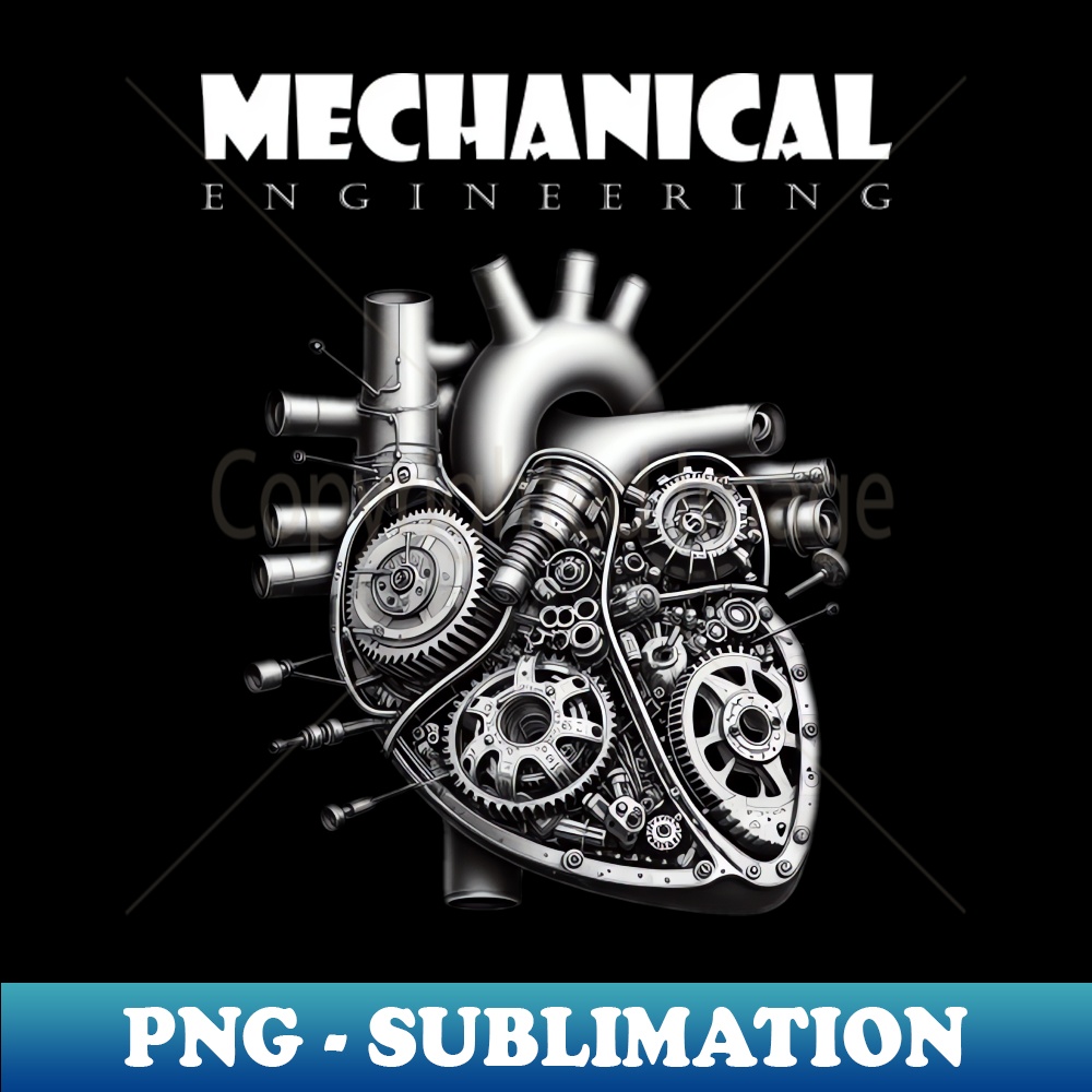 Mechanical Engineering - Heart White Text Version | Inspire Uplift