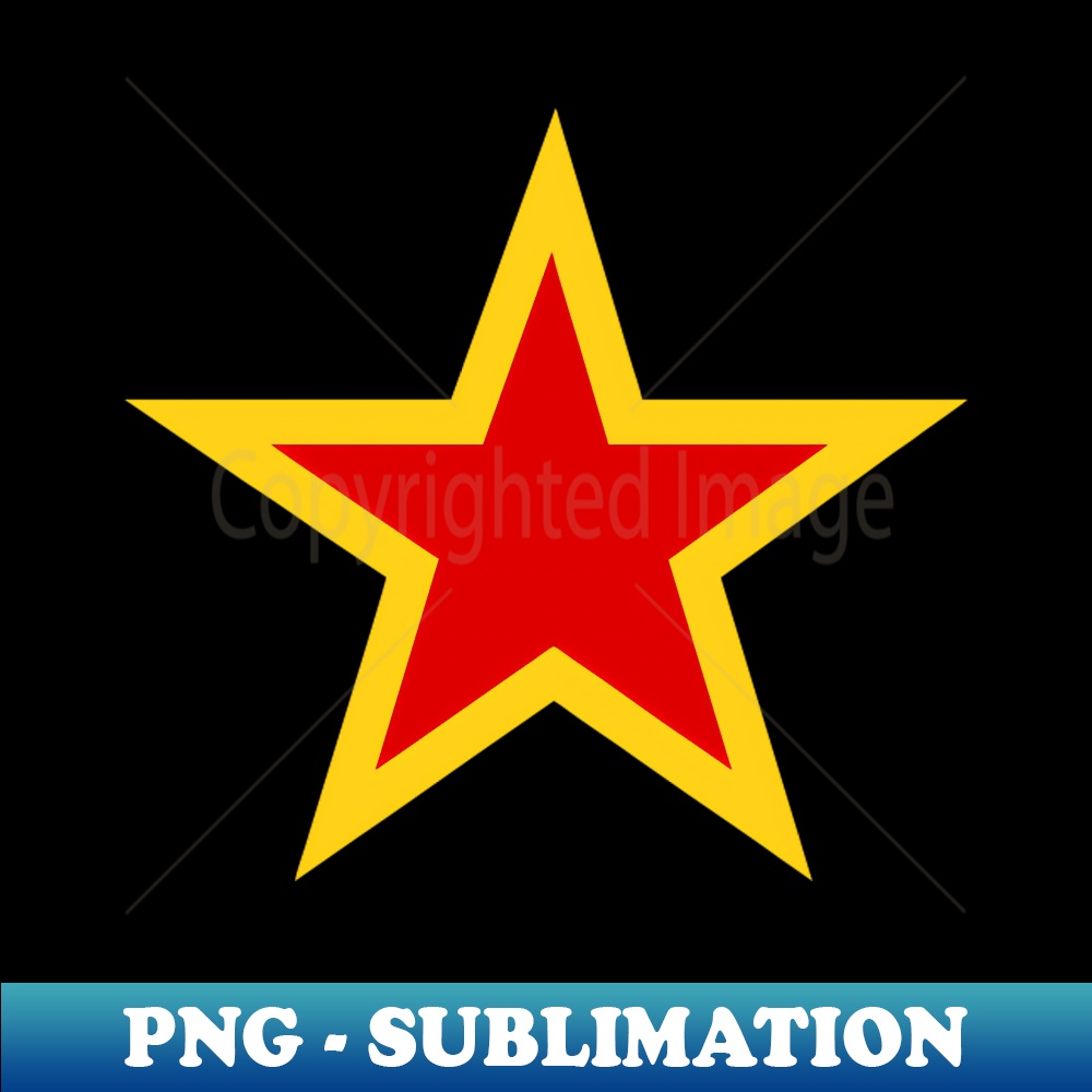 Russian Red Star - Stylish Sublimation Digital Download | Inspire Uplift