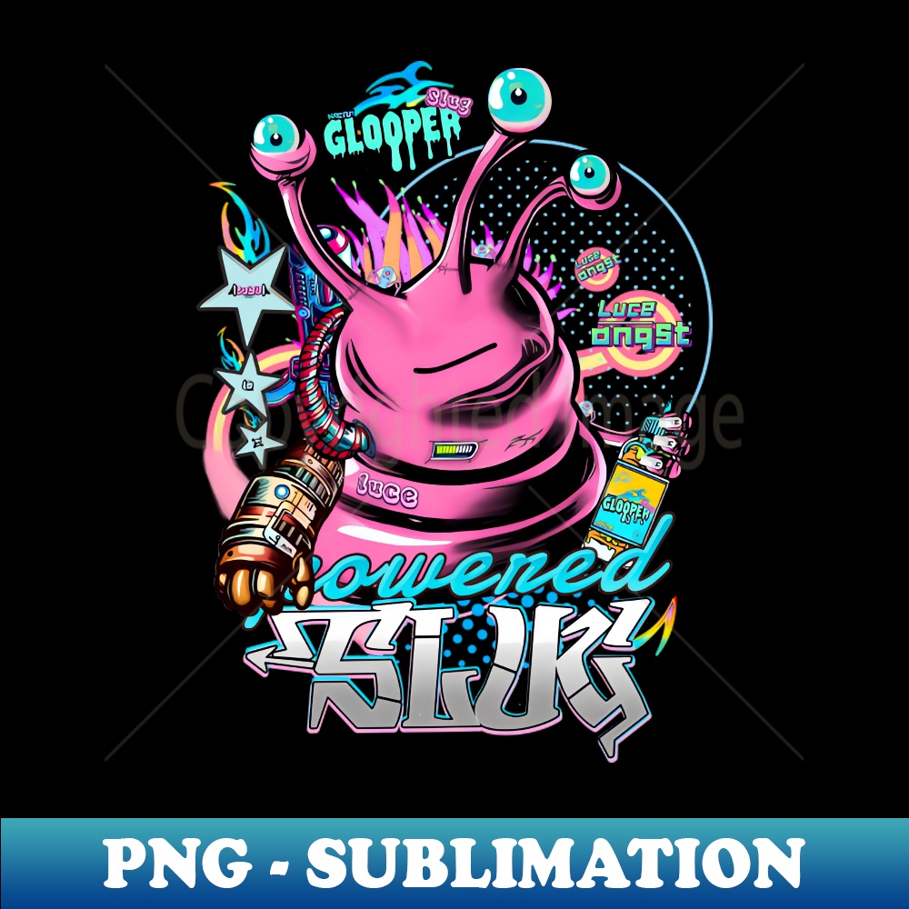 Cyborg Slug Lucy Angst Powered Slug - Unique Sublimation PNG | Inspire ...