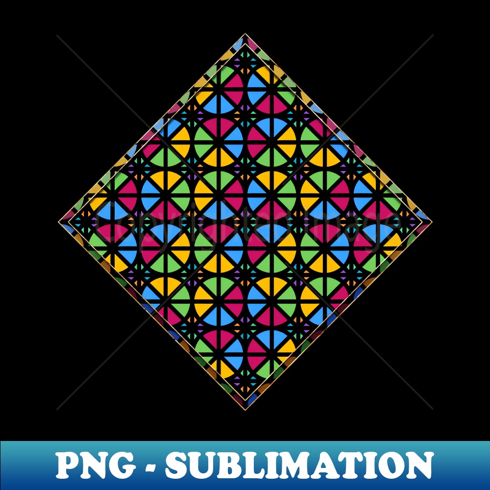 Geometric Heavy Circle on Isometric Grid Pattern in Crayon R | Inspire ...