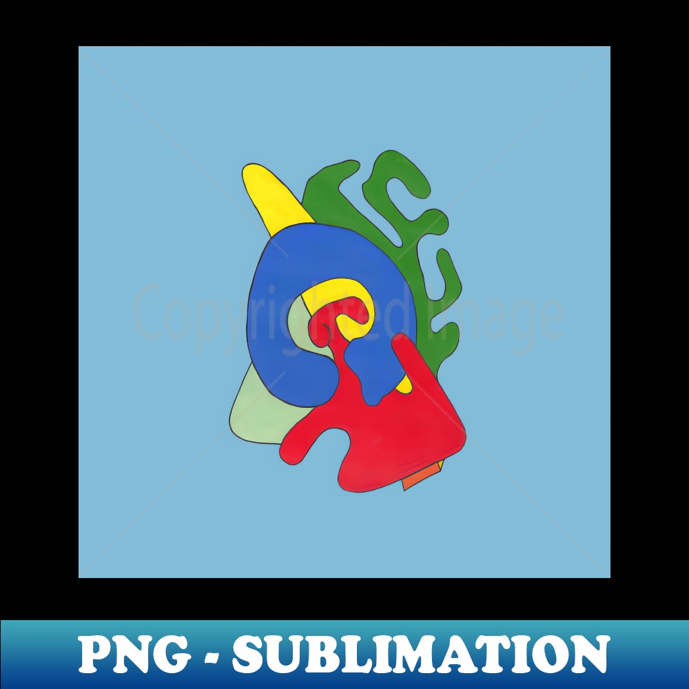 Abstract coloured forms on steel blue - PNG Transparent Subl | Inspire ...