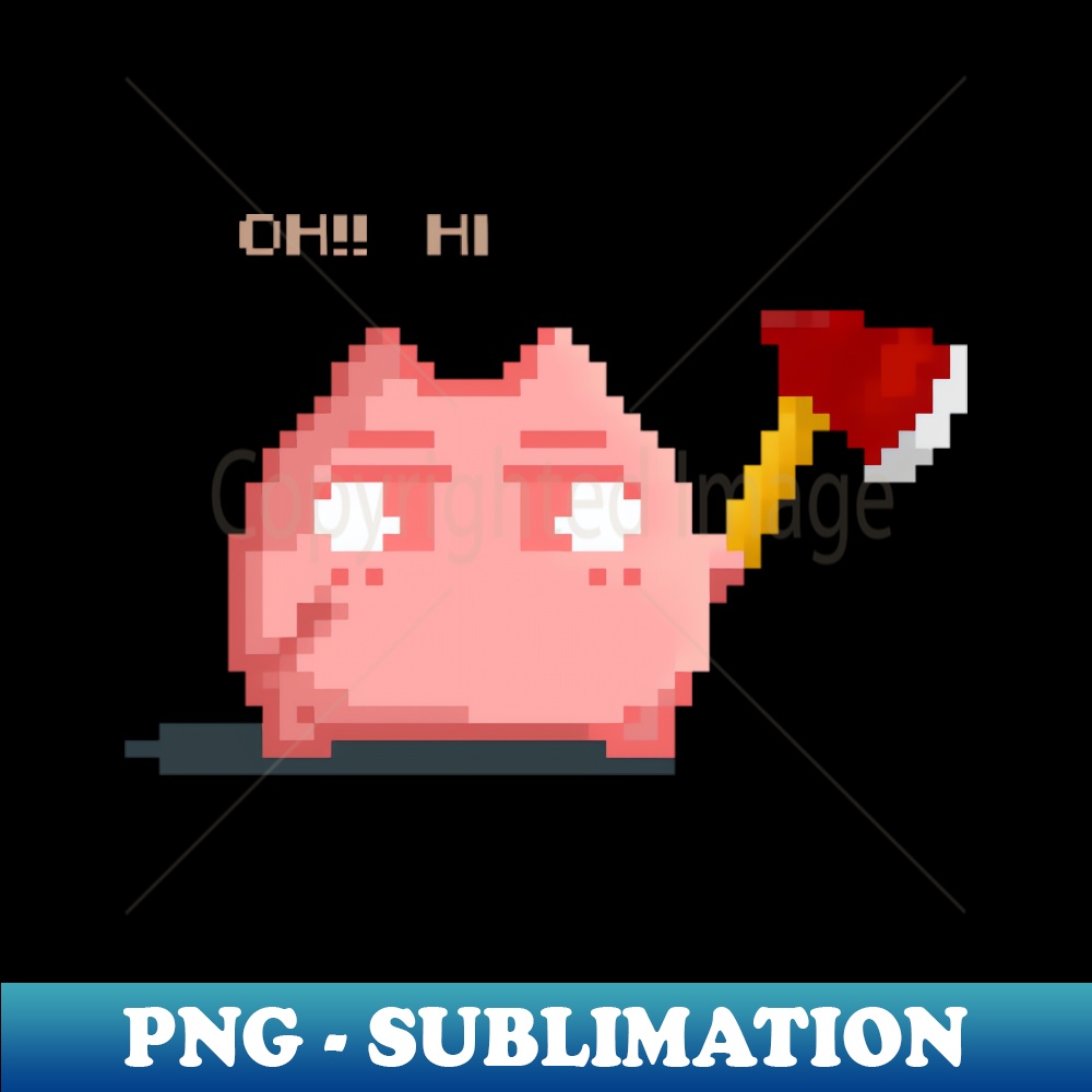 Pixel Art - Pink Momo Say Hi | Inspire Uplift