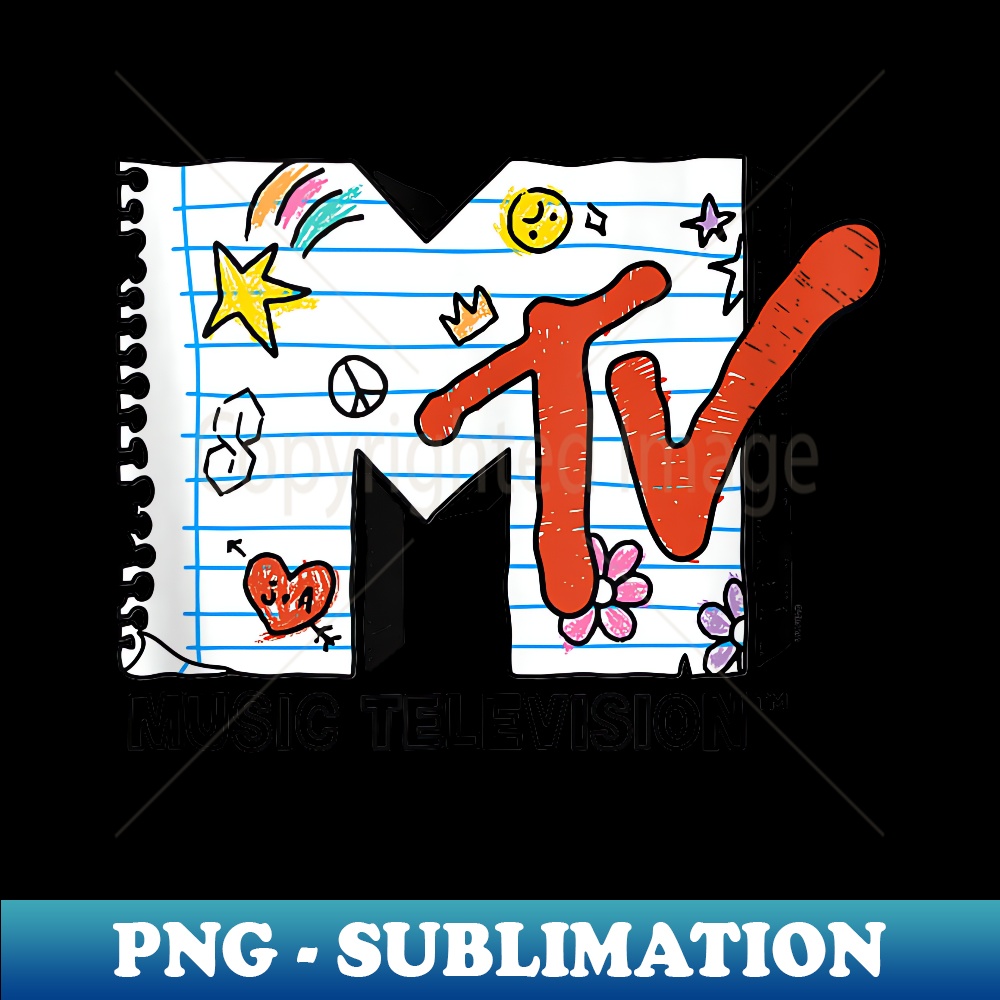 MTV - Classic Logo Notebook Paper Drawings | Inspire Uplift