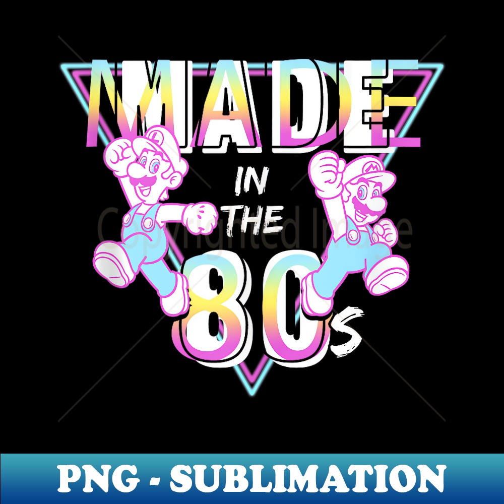 Super Mario Made In The 80s Retro Neon - Creative Sublimatio | Inspire ...
