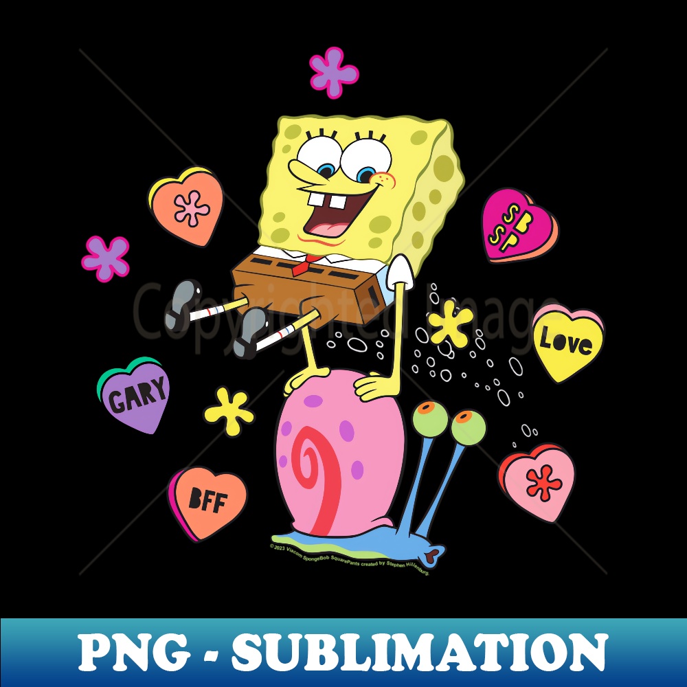 SpongeBob SquarePants And Gary BFF Valentine's Candy Hearts | Inspire ...