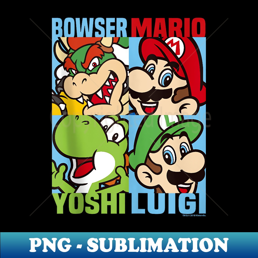 Super Mario Group Classic Shot Panels - Creative Sublimation | Inspire ...