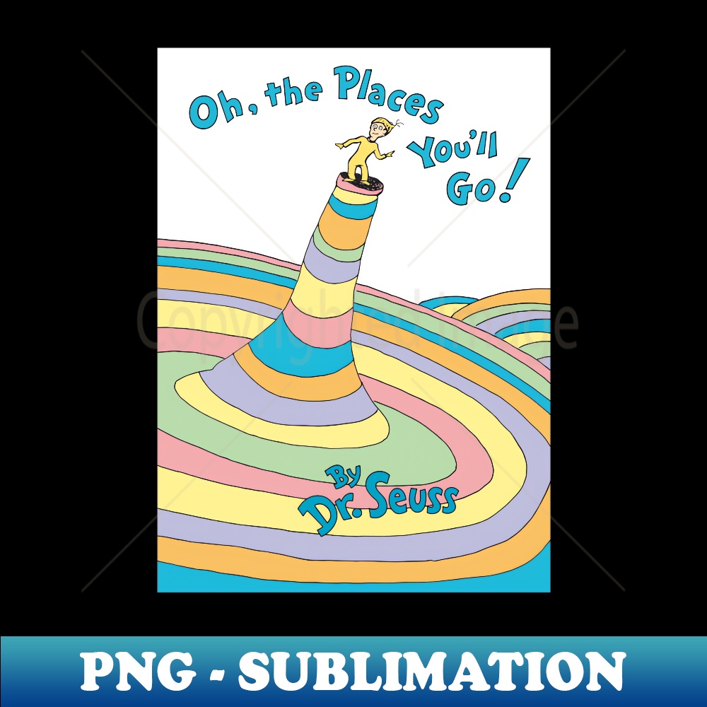 Dr. Seuss Oh the Places You'll Go Book Cover - Decorative Su | Inspire ...