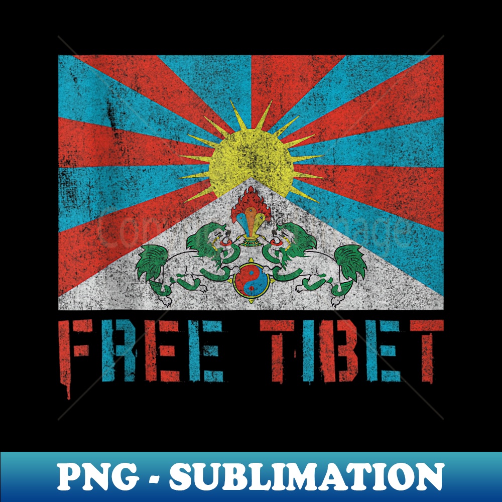 Free Tibet - Stylish Sublimation Digital Download | Inspire Uplift