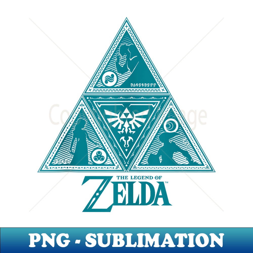 Legend of Zelda Teal Triforce Symbolism - High-Resolution PN | Inspire ...