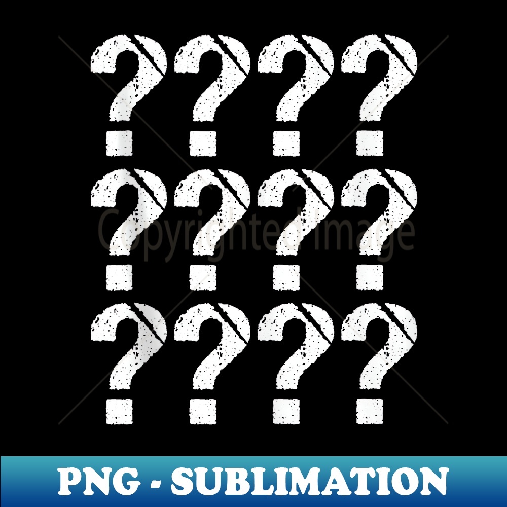 Question Mark Stenciled Punctuation - Vintage Sublimation PN | Inspire ...