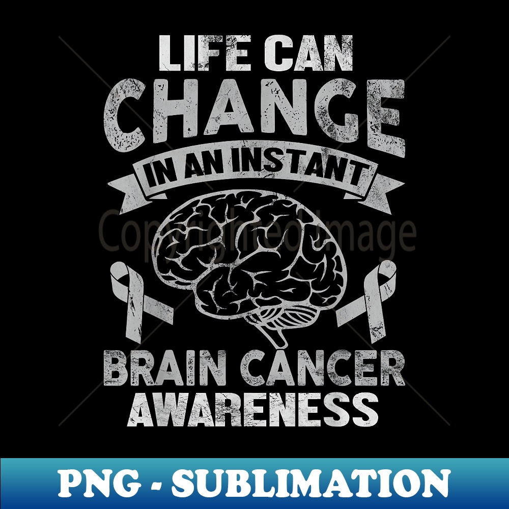 Brain Tumor Awareness Gray Ribbon Glioblastoma Awareness - V | Inspire ...