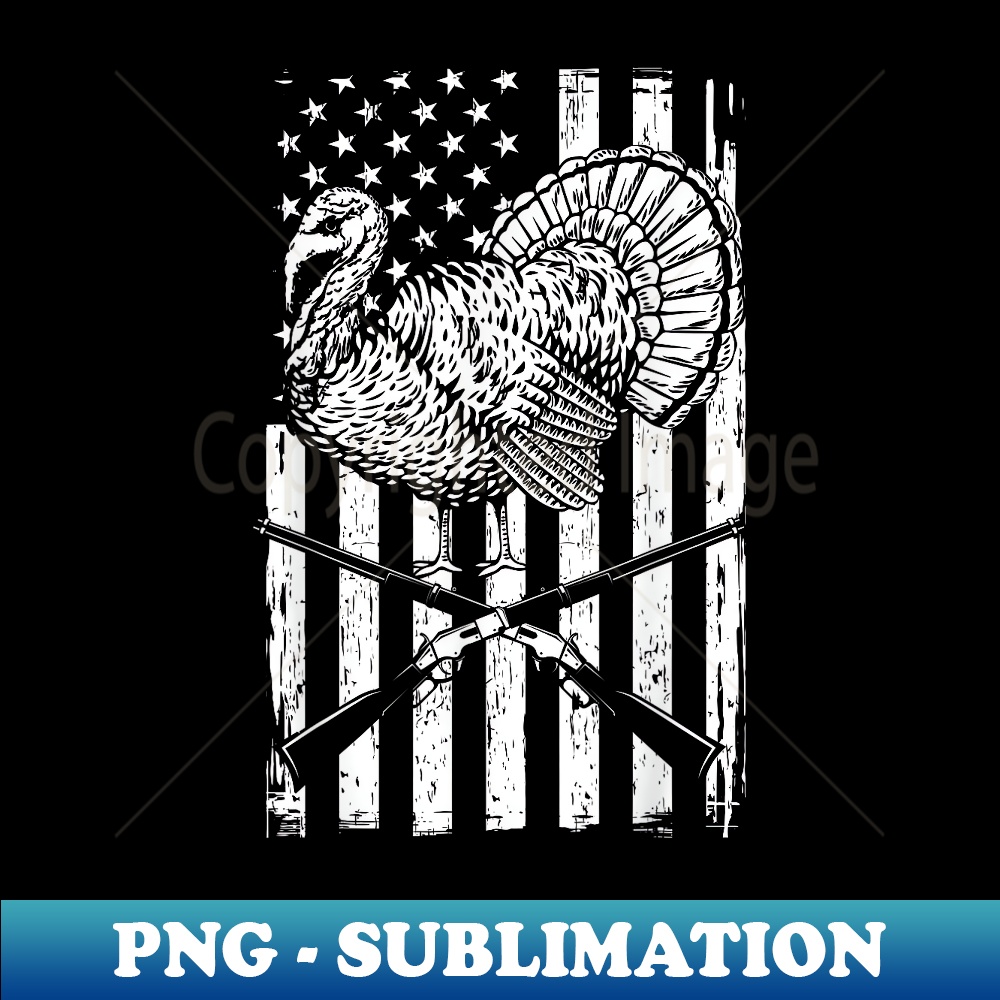 Turkey Hunting American Flag Independence Day 1 - PNG Transp | Inspire ...