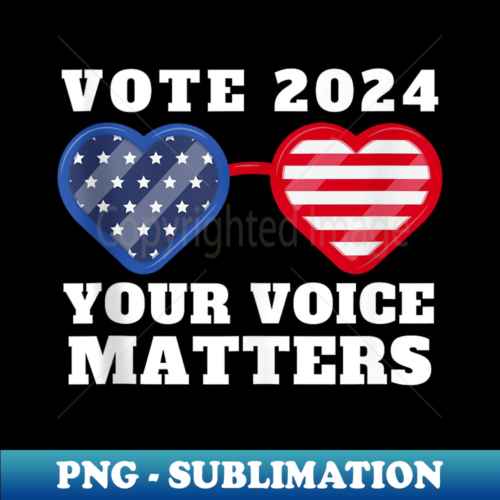 Vote 2024 Your Voice Matters America Flag President Election | Inspire ...