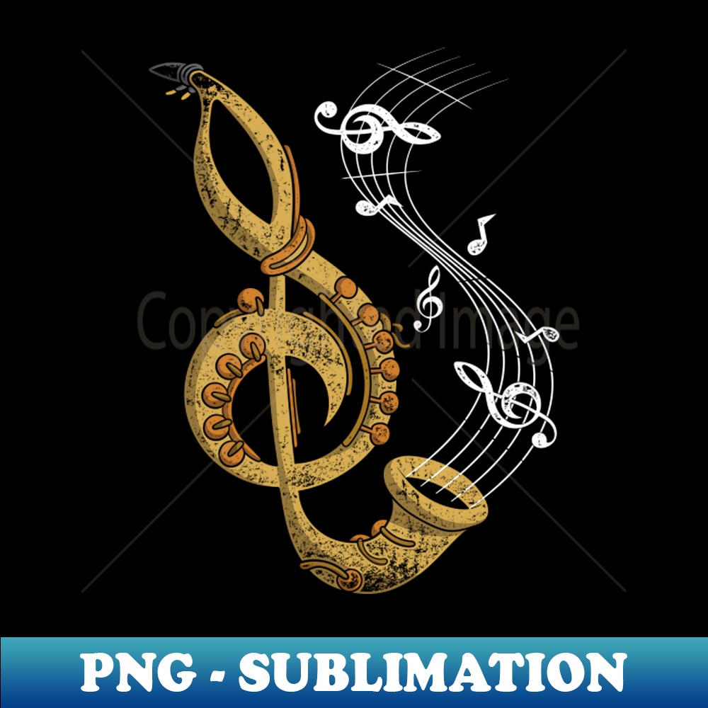 Musical Instrument Treble Clef Saxophone - Professional Subl | Inspire ...