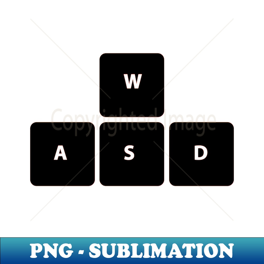 WSAD Gamer Gaming Keyboard Gamer Shirt - Instant PNG Sublima | Inspire ...