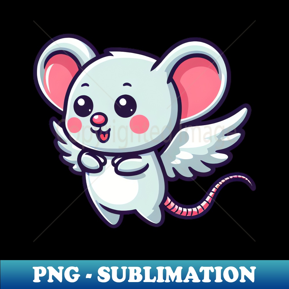 Heavenly Mouse Adorable Rodent with Angel Wings - Unique Sub | Inspire ...